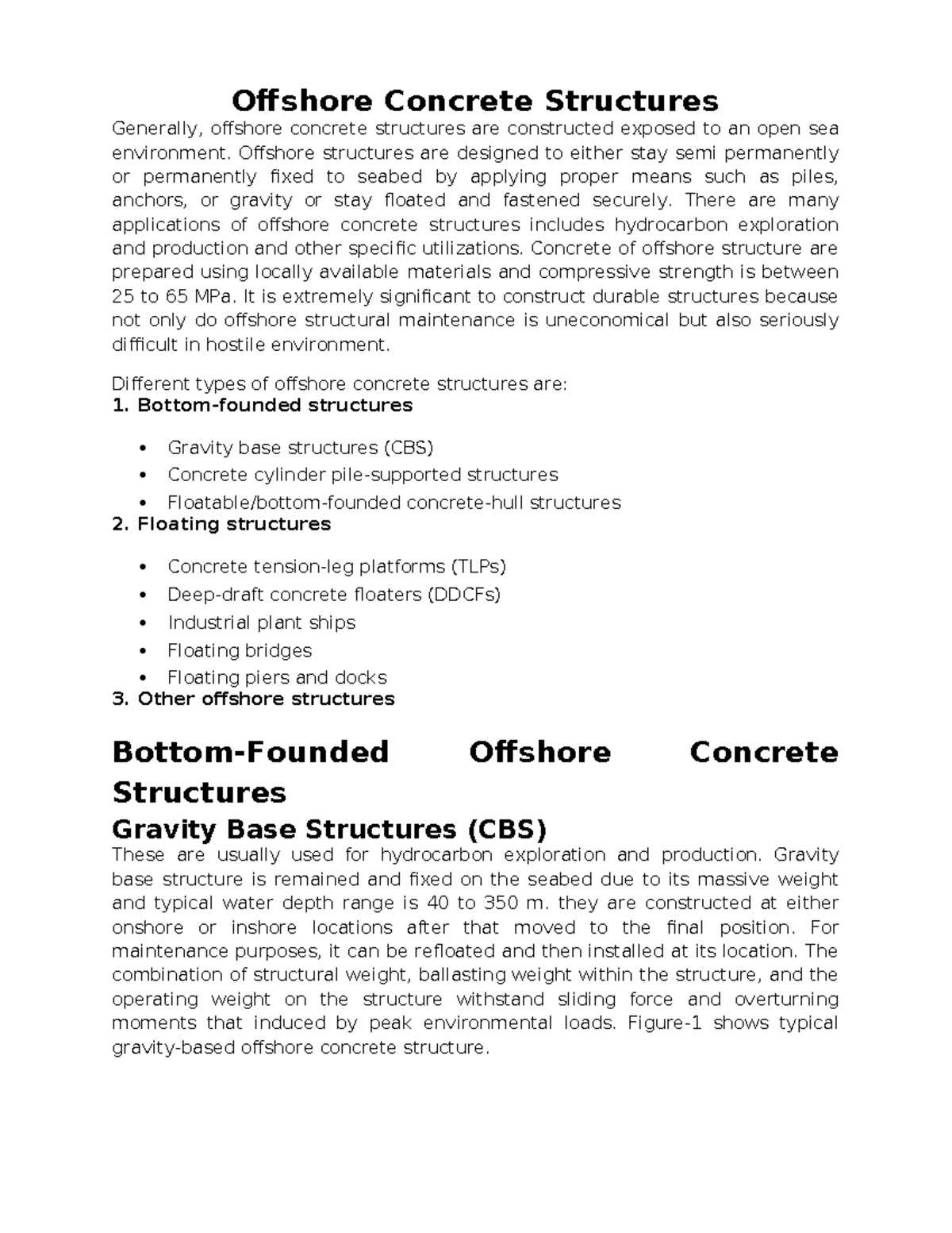 Offshore Concrete Structures: Design, Types, and Construction Methods ...