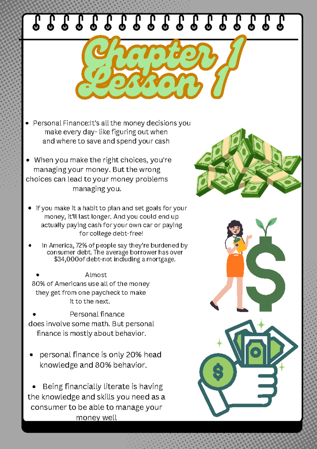 1-1 Personal finance - Classroom poster assignments answers - Chapter 1 ...