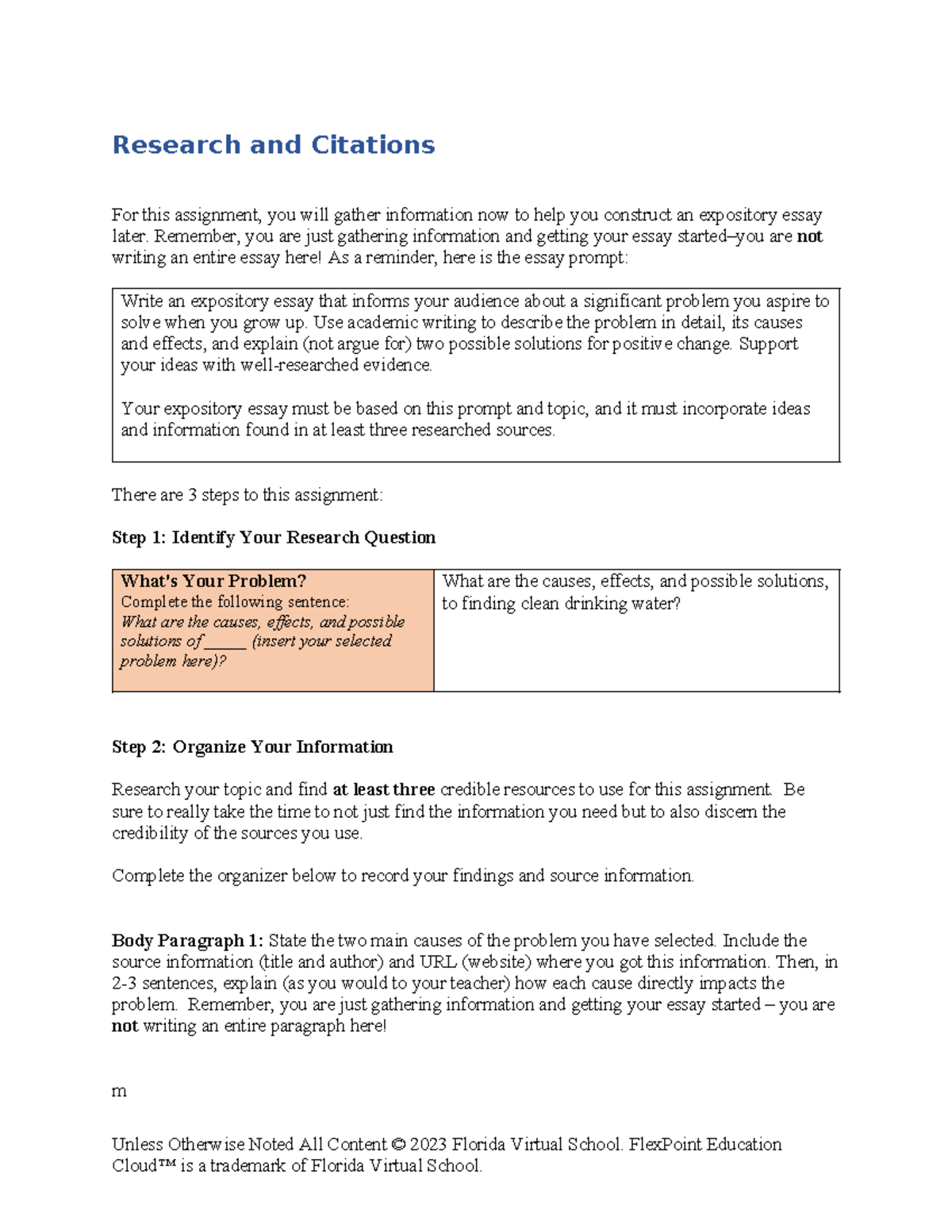 03 04 Research for Expository Essay on Global Water Crisis - Studocu
