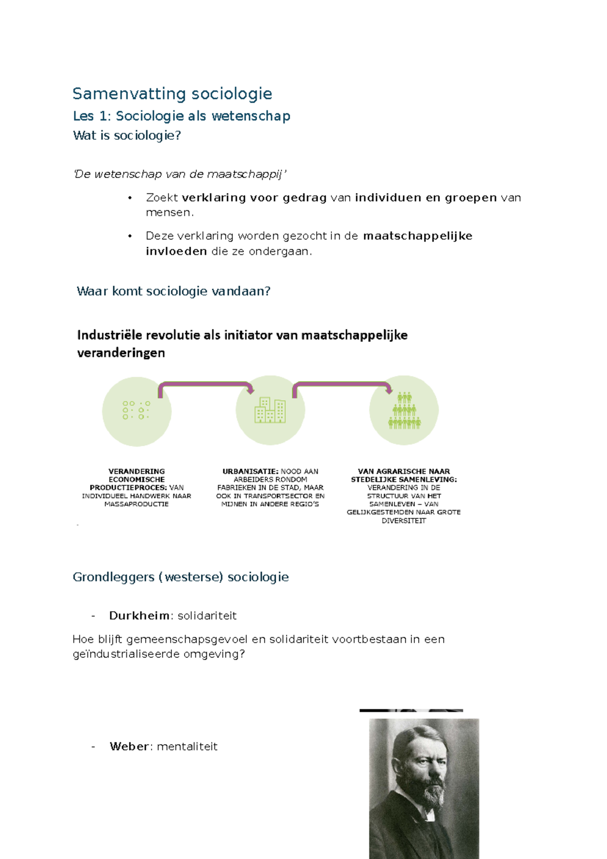 Samenvatting Sociologie Les 1 & 2: Wetenschap en Sociaal Gedrag - Studocu