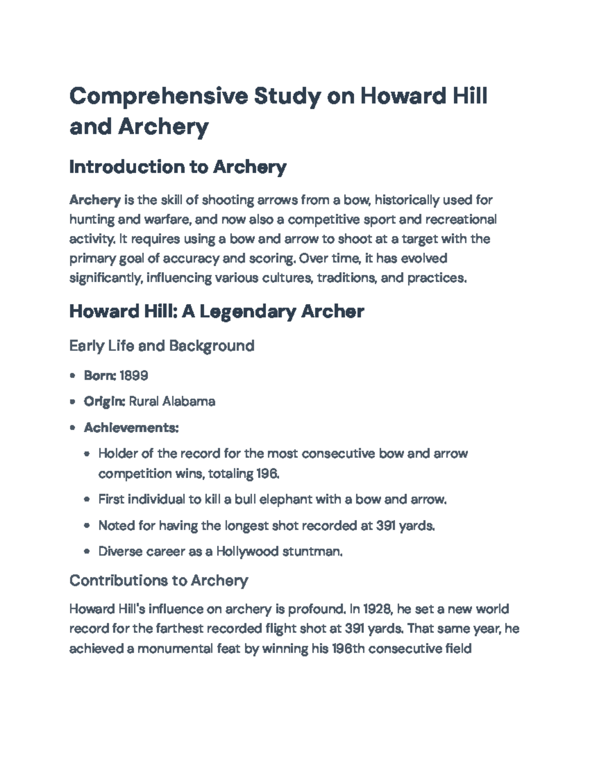 Howard Hill: The Legendary Archer and His Impact on Archery ...