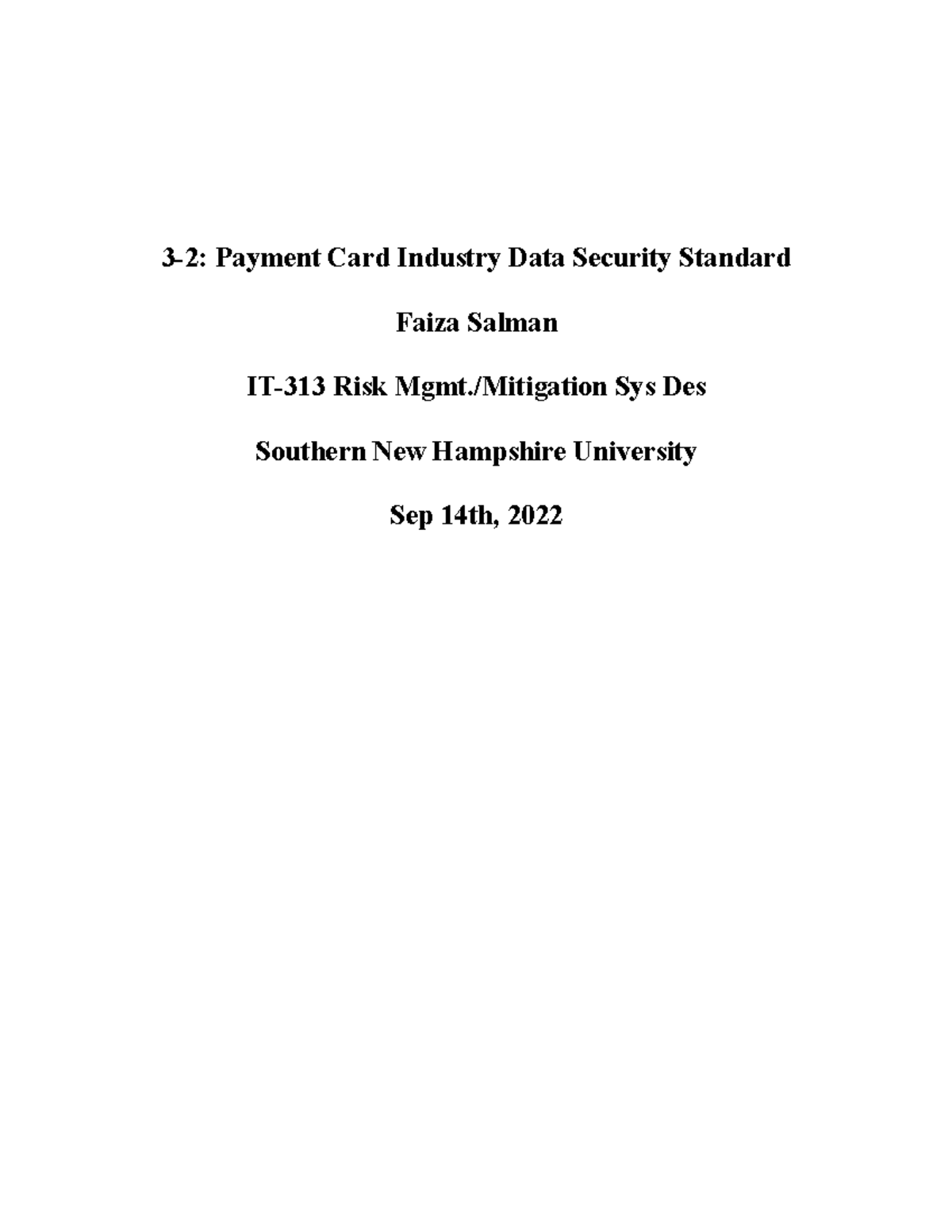 IT313 3-2 Activity: Implementing PCI DSS for Secure Card Payments - Studocu