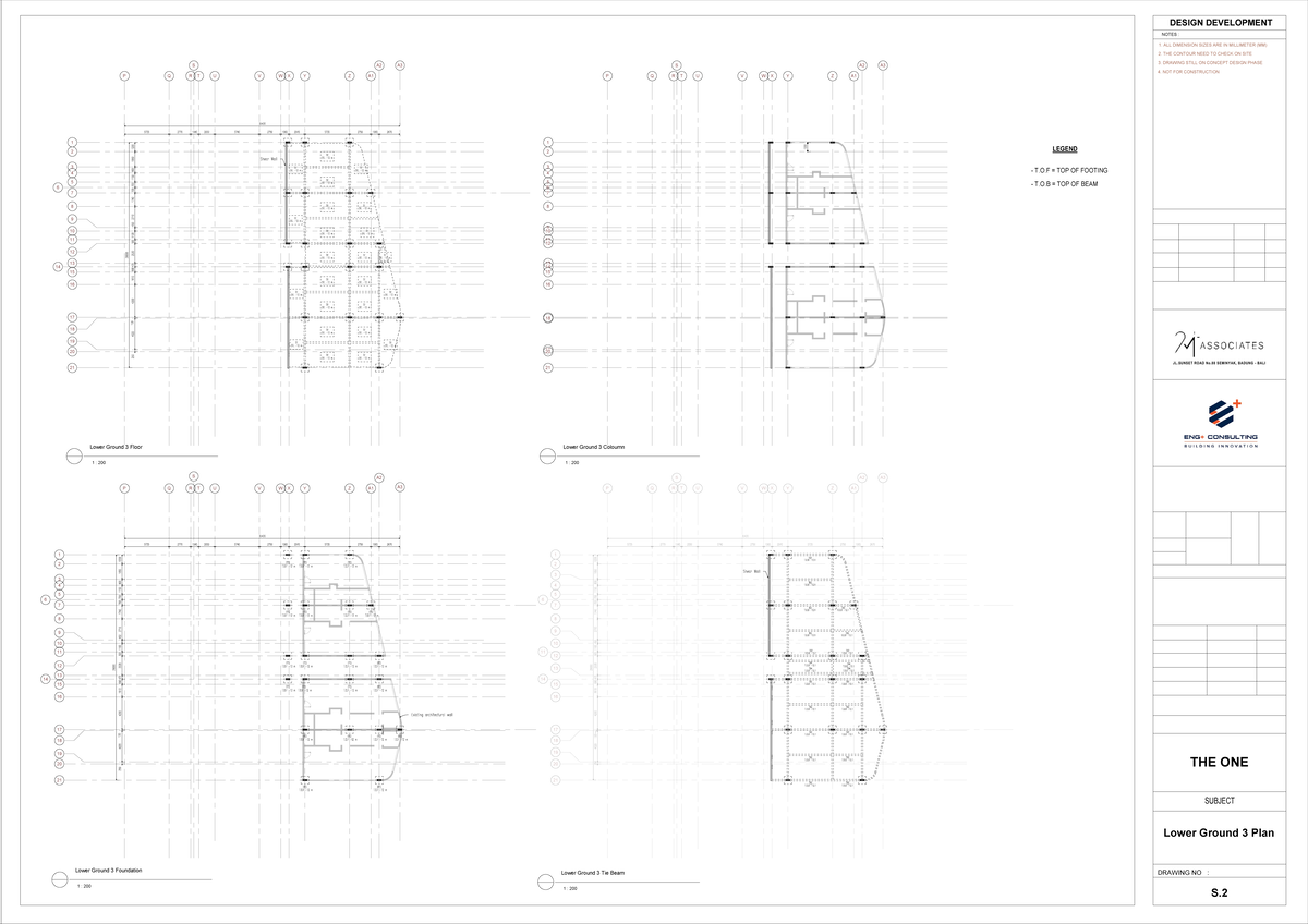 DESIGN DEVELOPMENT NOTES FOR LOWER GROUND 3 PLAN (S.2) - Studocu