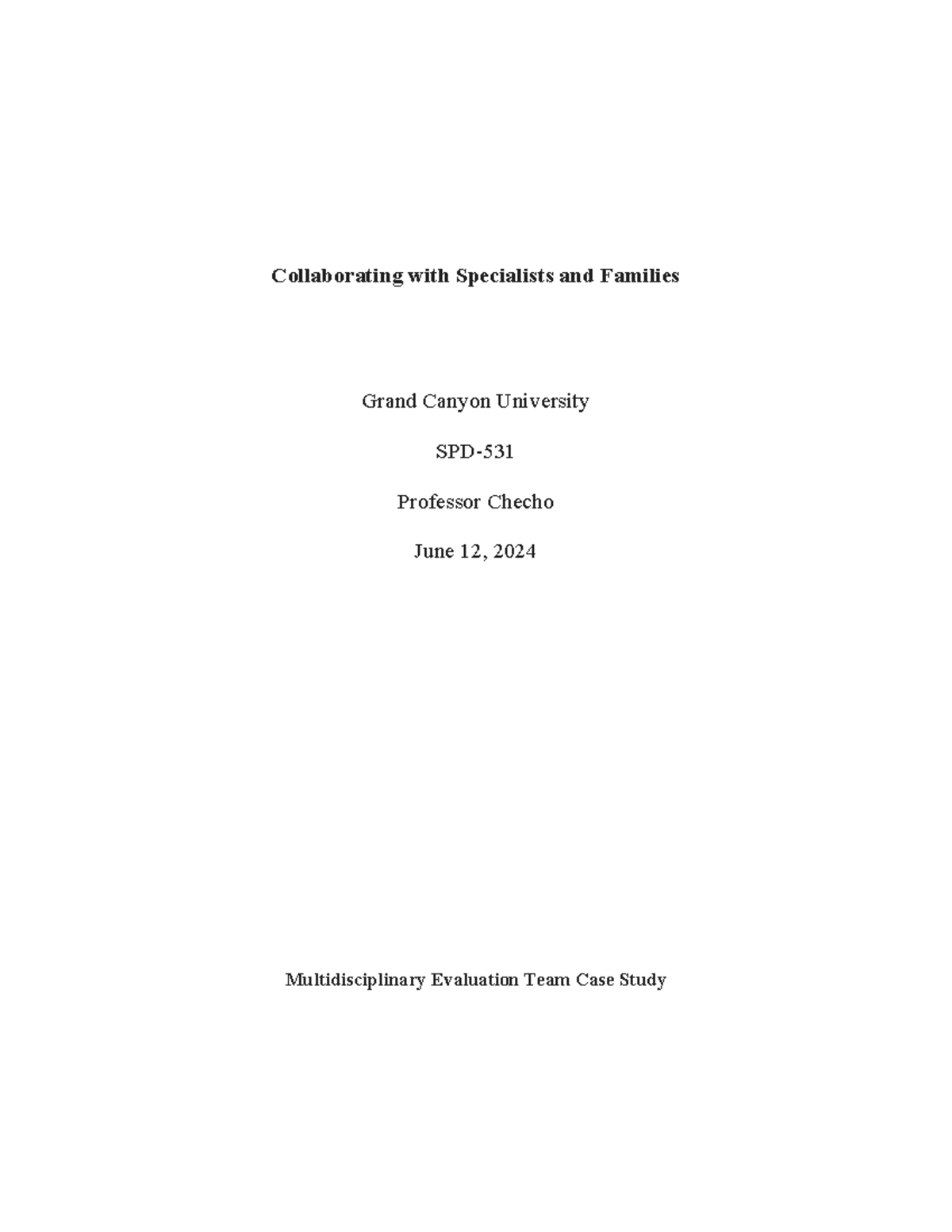 Scotts Case Study - Collaborating with Specialists and Families Grand ...