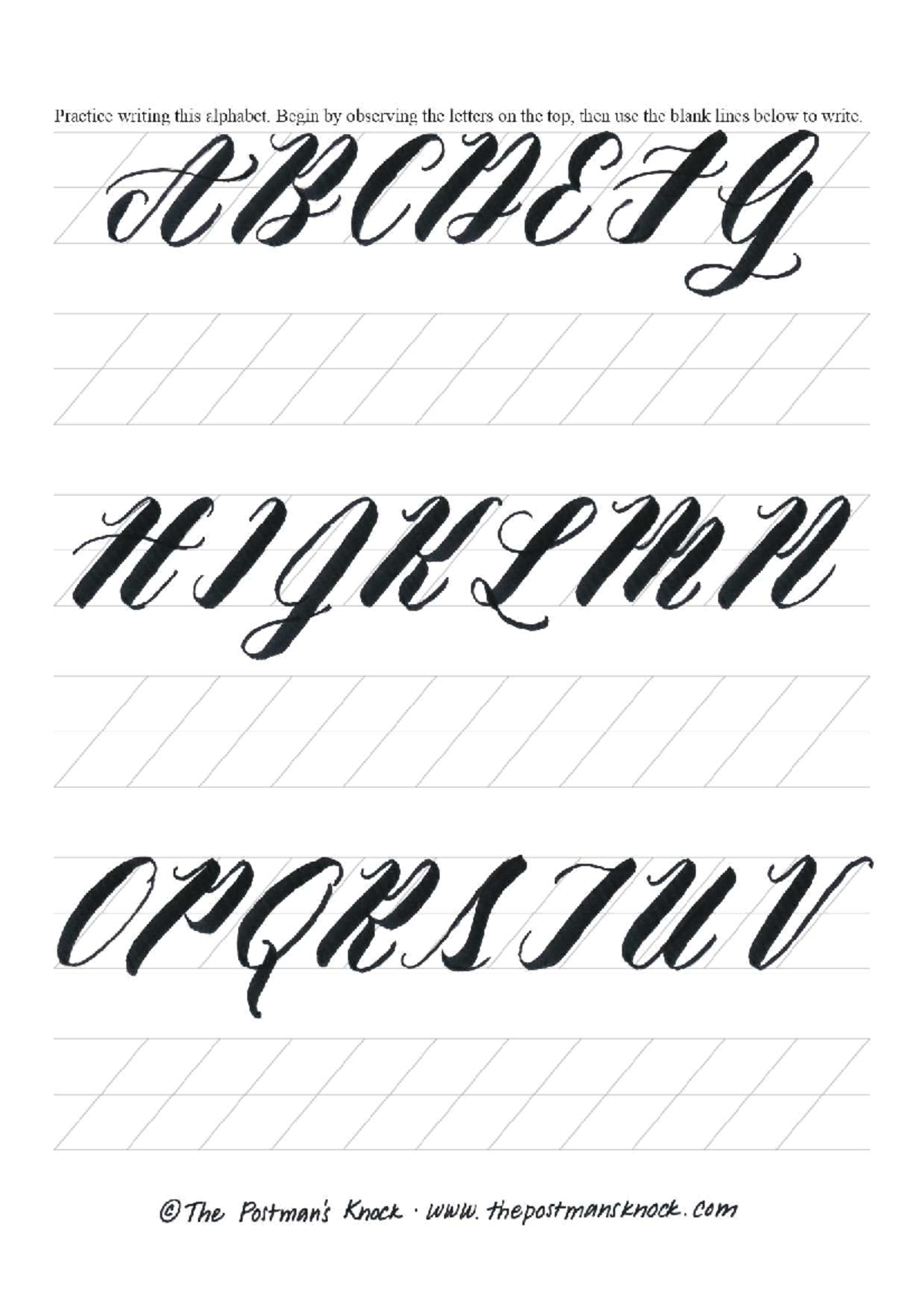 Free Brush Pen Worksheet Neat Slant (1) page-0002 - Practice writing ...