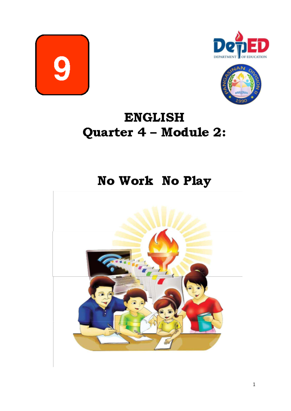 9 ENGLISH Q4 Module 2: Analyzing Play and Literature Values - Studocu