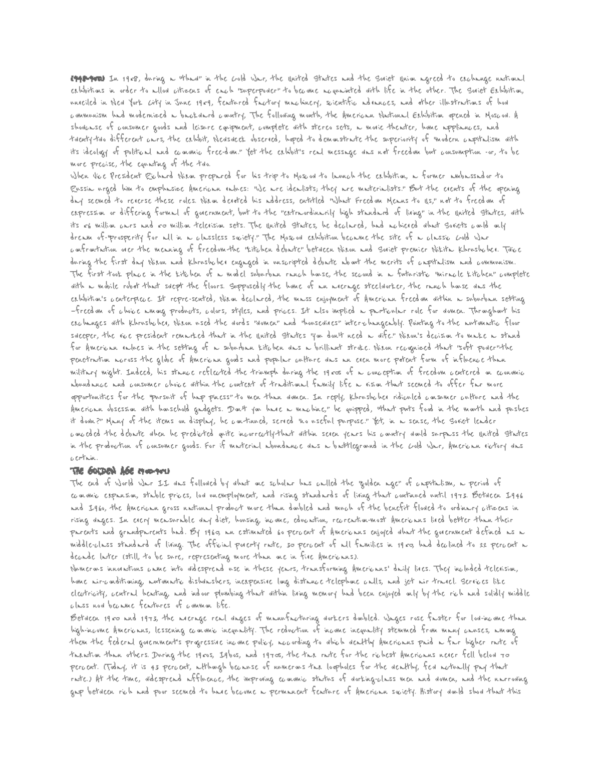 Give me Liberty chapter 25 notes - (948-950) In 1958, during a "thaw ...