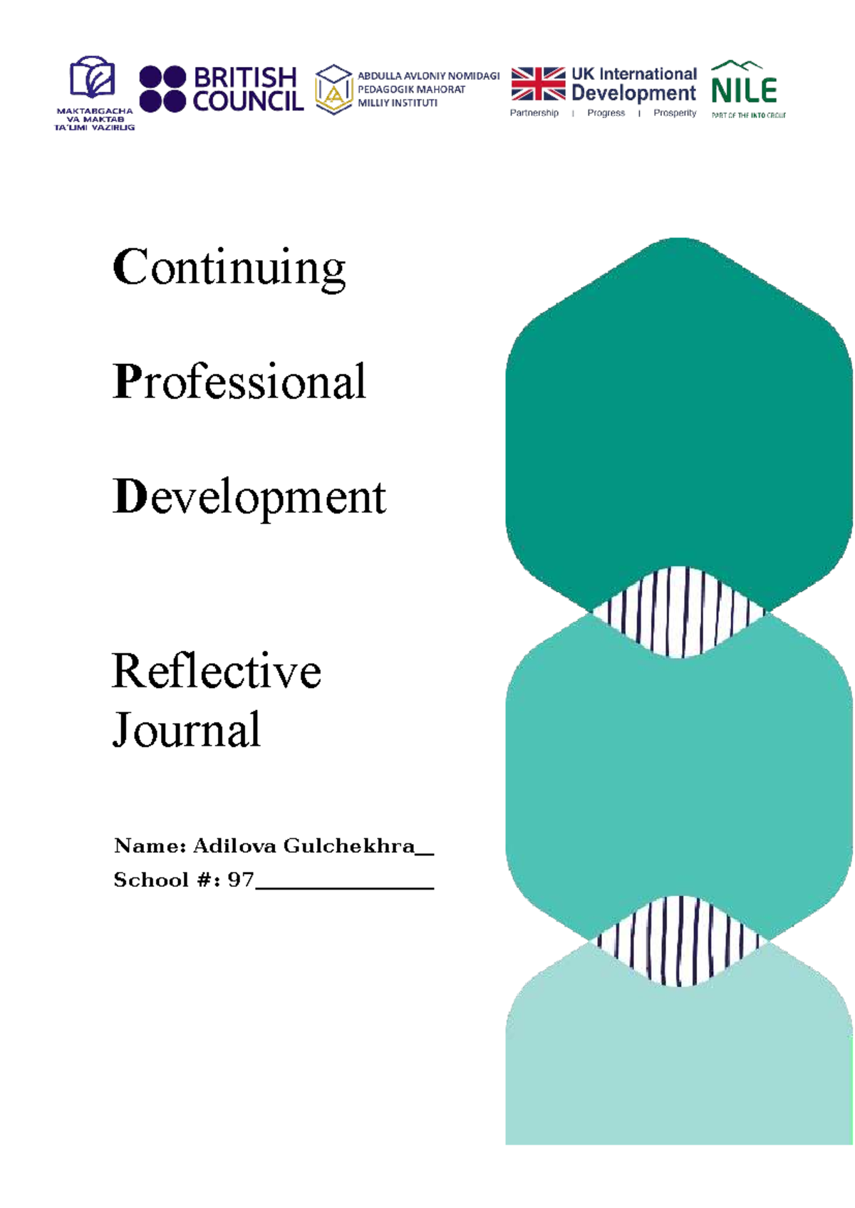 CPD Reflective Journal: Assessing Learner Progress (Adilova G 28) - Studocu
