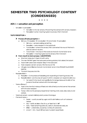 Psychology- Unit 2 - Grade: 11 - Victorian Certificate of Education ...