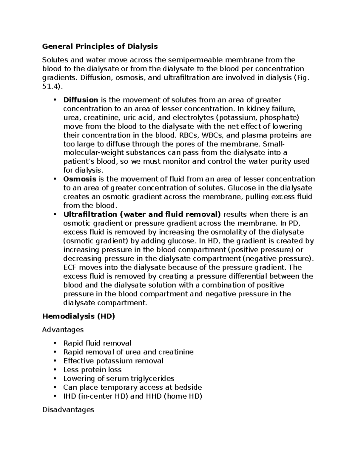 Dialysis Notes: Key Principles, Techniques, and Patient Care (NUR 101 ...