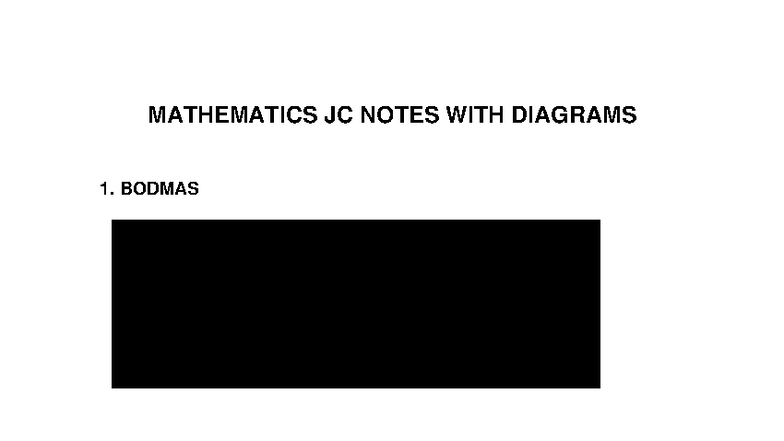 Maths jc notes with diagrams - Mathematics - MATHEMATICS JC NOTES WITH ...