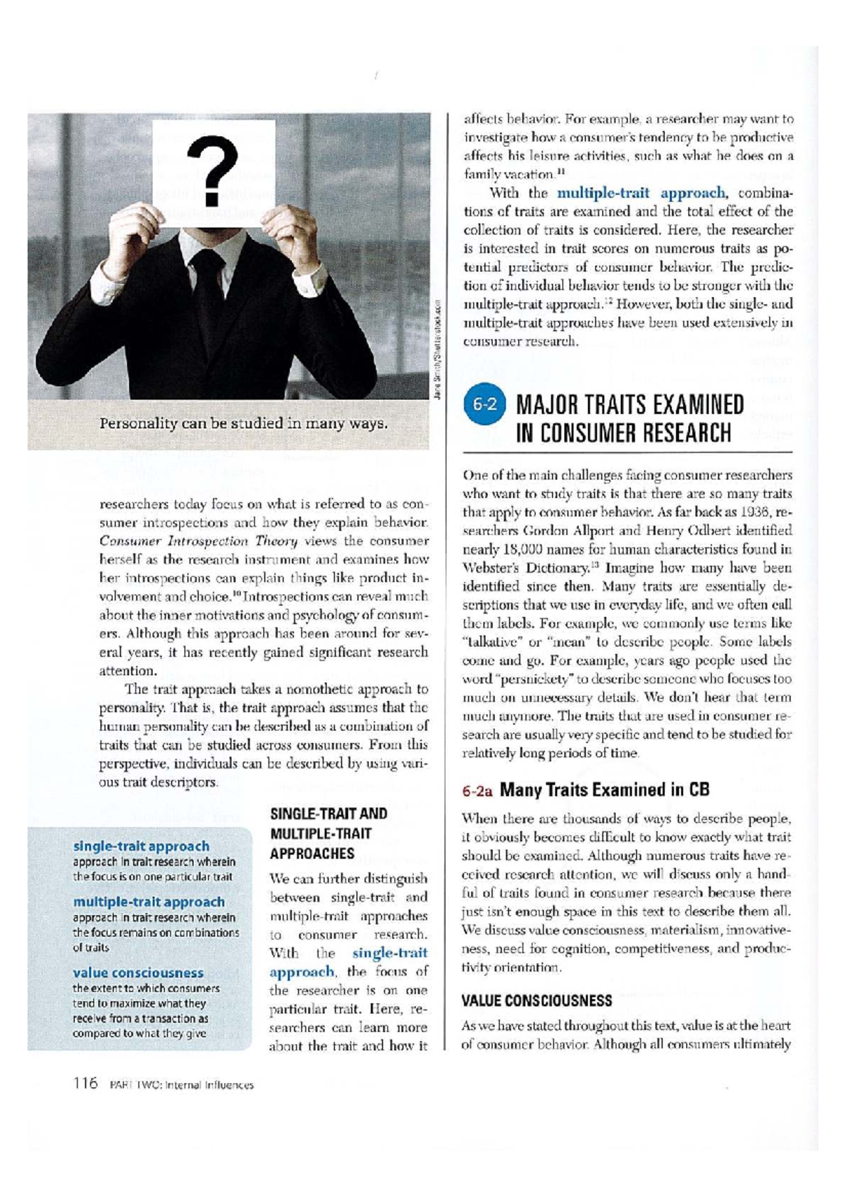 MKT351 JUL2025 SU2 Babin&Harris CB8: Personality Traits in Consumer ...