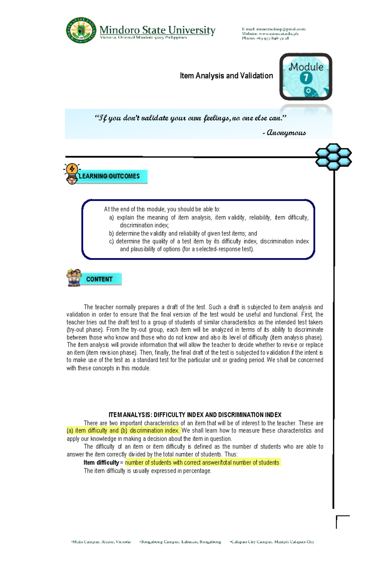 Item Analysis & Validation - Understanding Test Effectiveness and ...