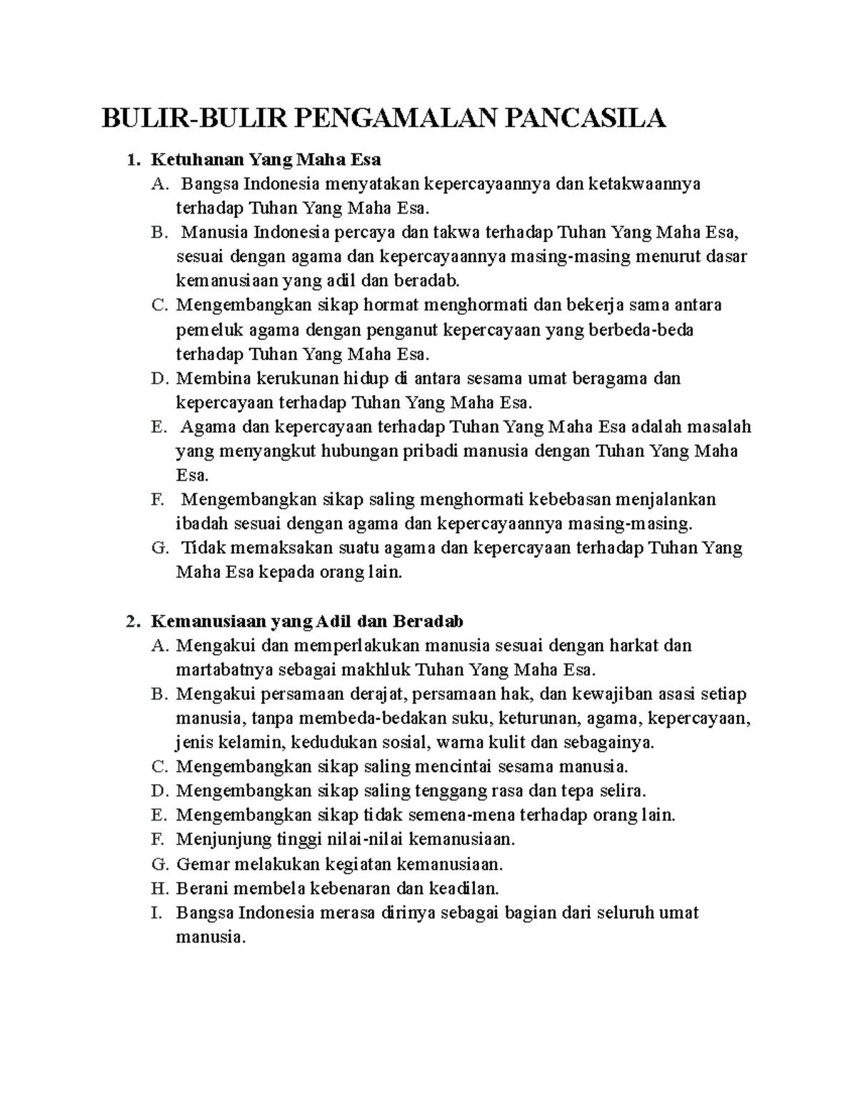 Bulir-Bulir Pengamalan Pancasila: Panduan Komprehensif dan Praktis ...