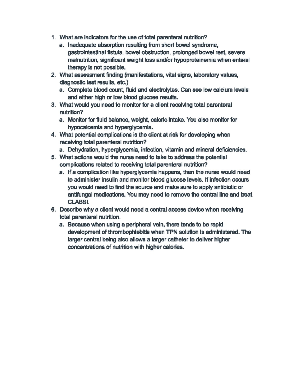 ATI Case Study 3.0: Nutrition Management & TPN Strategies - Studocu