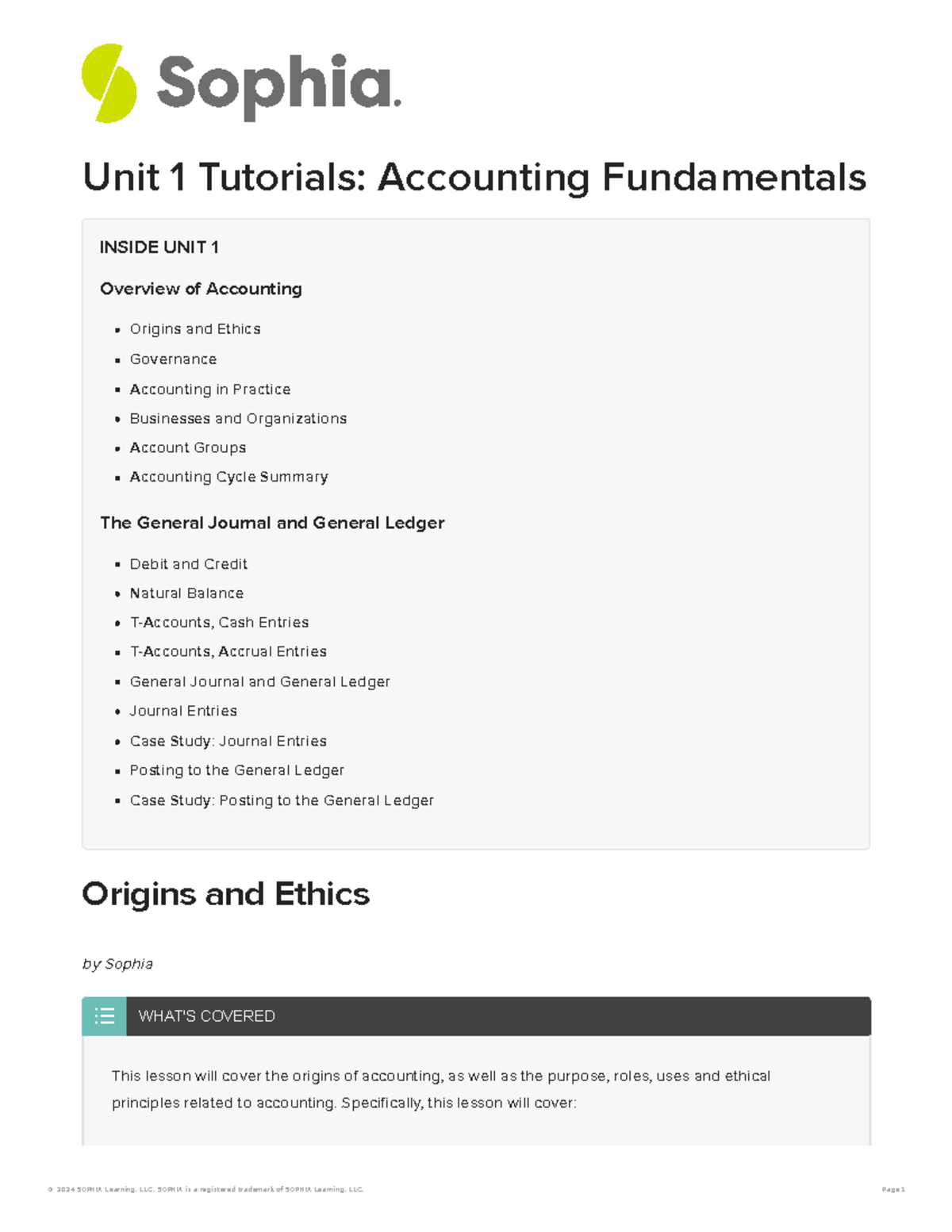 Unit 1 Tutorials: Essential Concepts in Accounting Fundamentals - Studocu