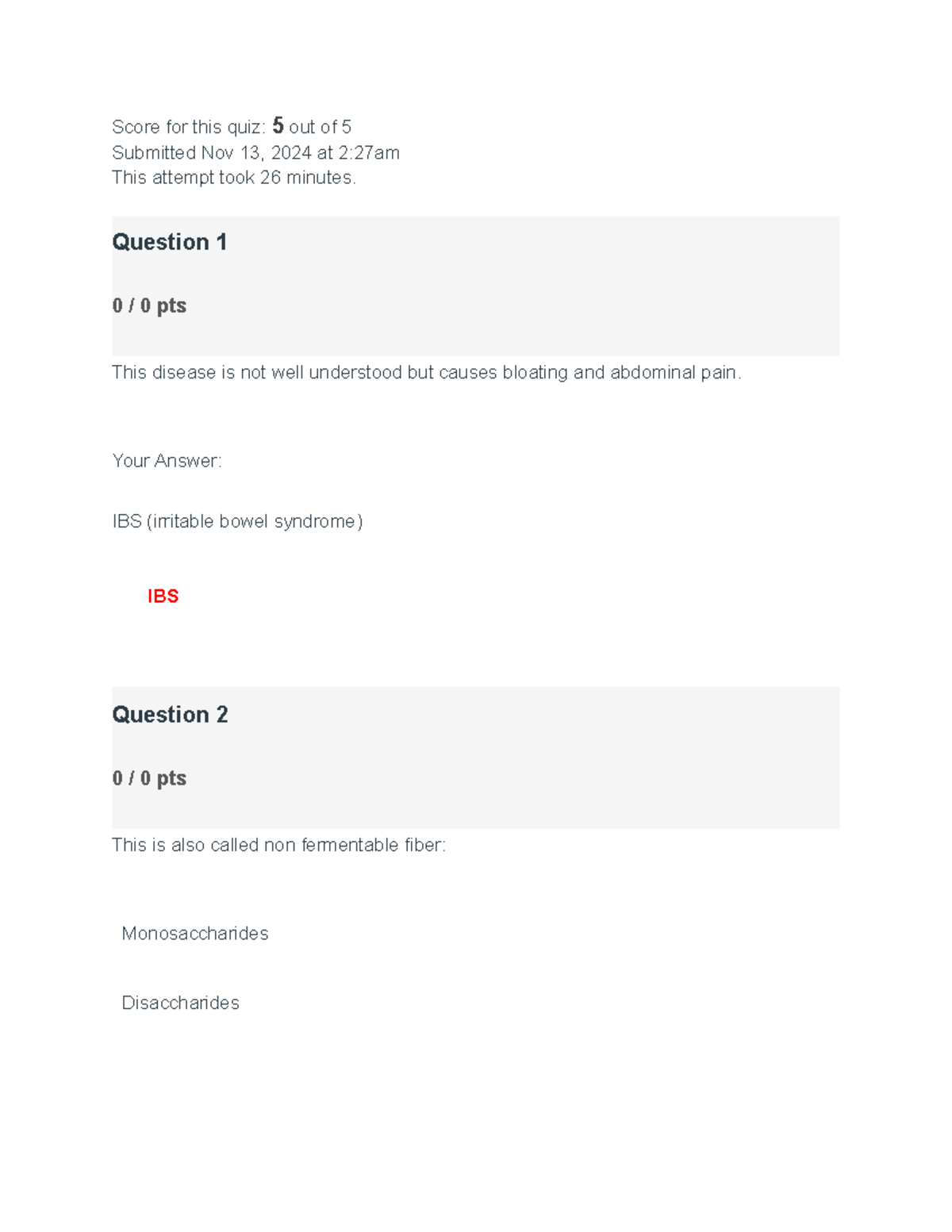 Portage Learning Nutrition Problem Set 2: Quiz Review and Answers - Studocu