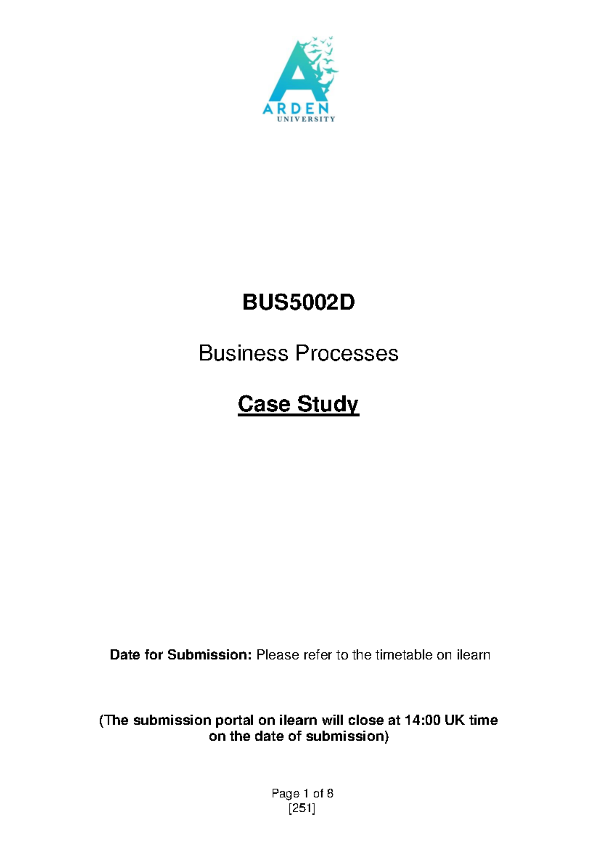 Business Processes Case Study - Studocu