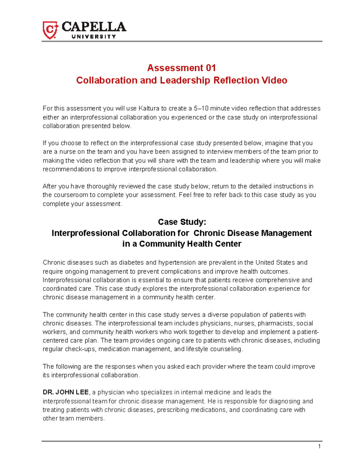 Nurs-fpx4010-assessment-01-supplement-collaboration-and-leadership ...