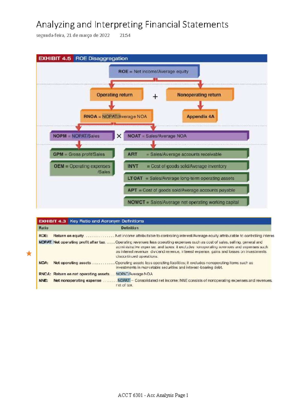 Ch.4 Analyzing and interpreting financial statements - Analyzing and ...