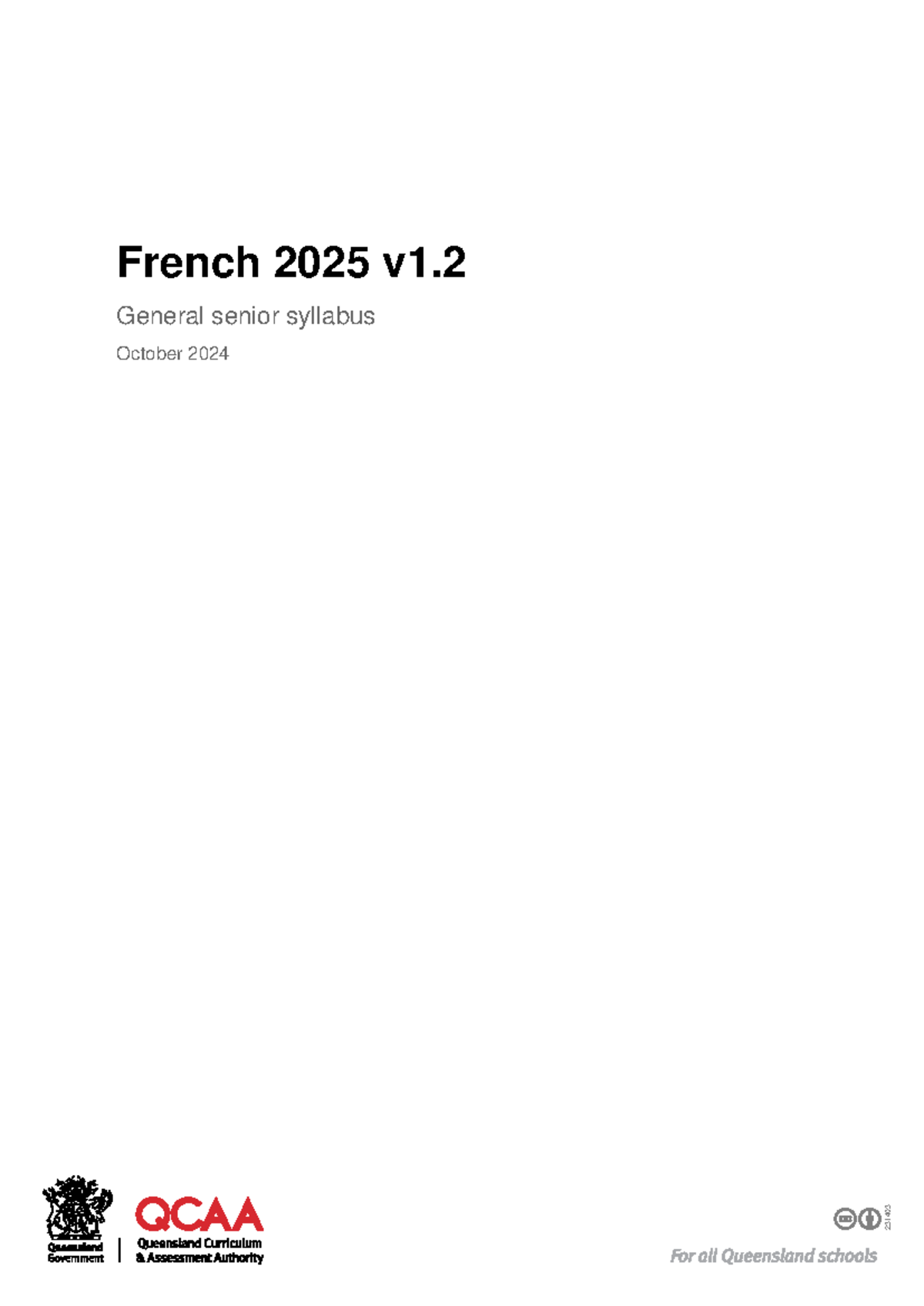 French 2025 v1.2 General Senior Syllabus Overview - October 2024 - Studocu