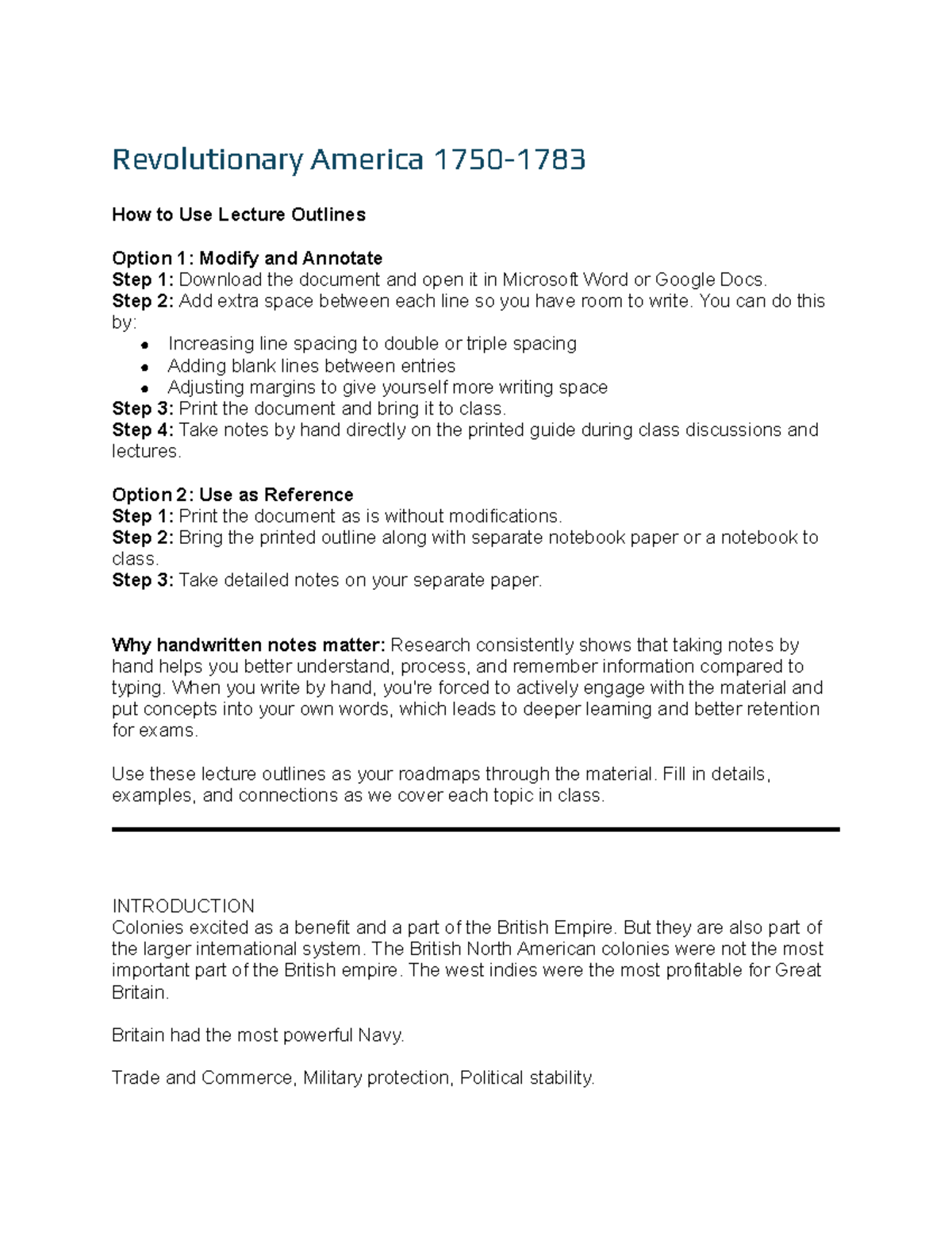 Revolutionary America: Key Events & Concepts (1750-1783) Lecture ...
