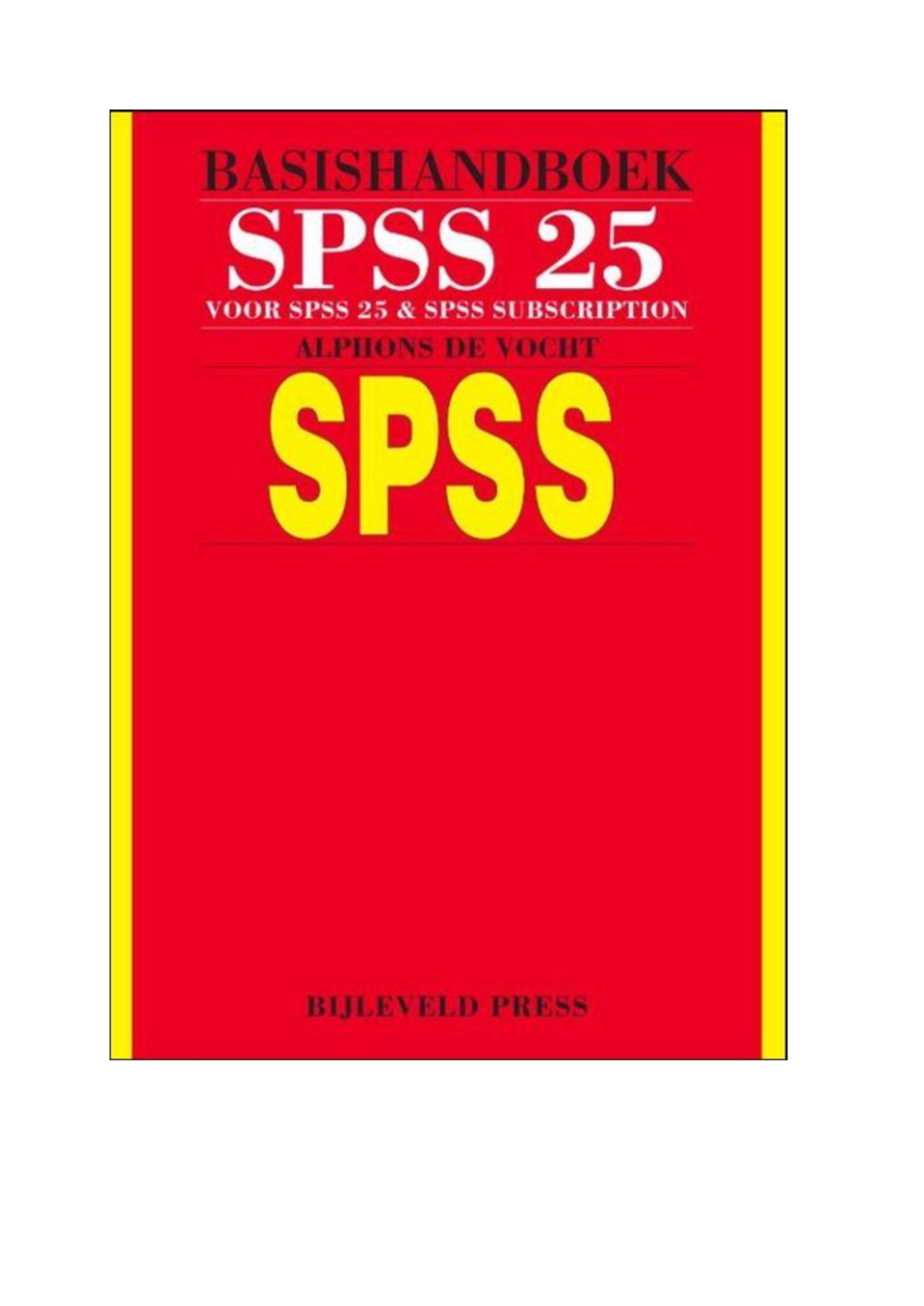 Handout - SPSS - Module 2 - Statistiek - Studocu
