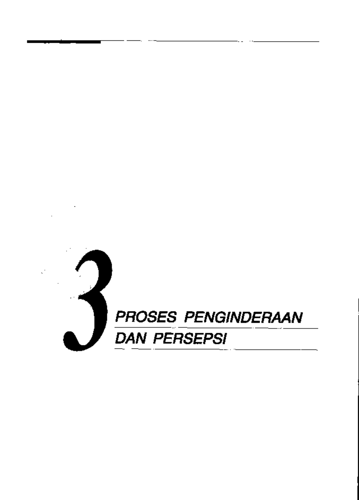 Proses Penginderaan dan Persepsi dalam Psikologi 101 - Studocu