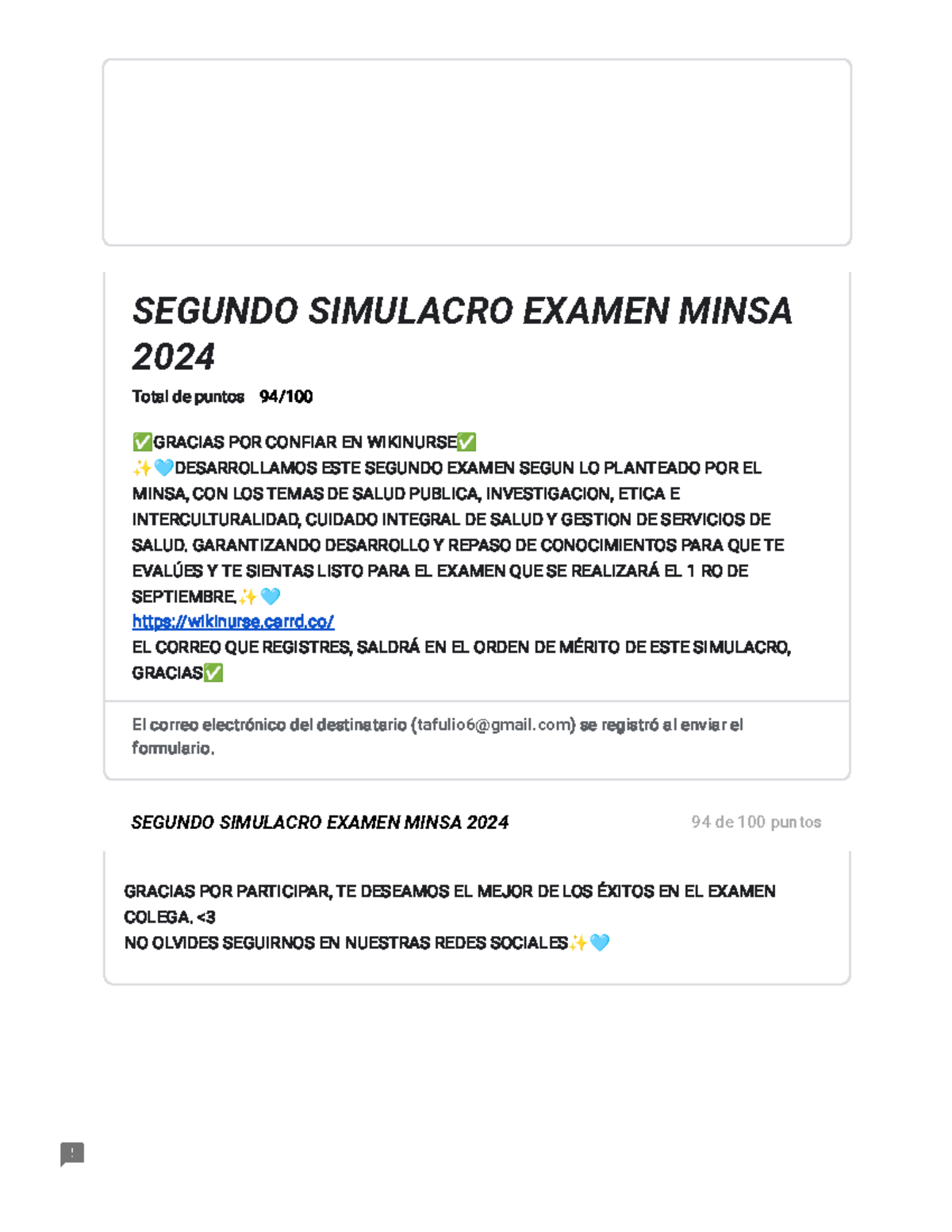 Segundo Simulacro de Examen MINSA 2024: Evaluación y Temas Clave - Studocu