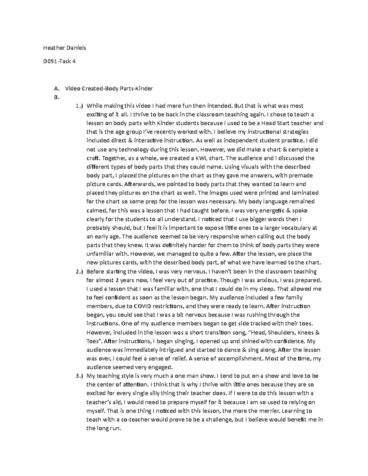 D091-Task4-Revised - Task 4-After Revision - Heather Daniels D091-Task ...