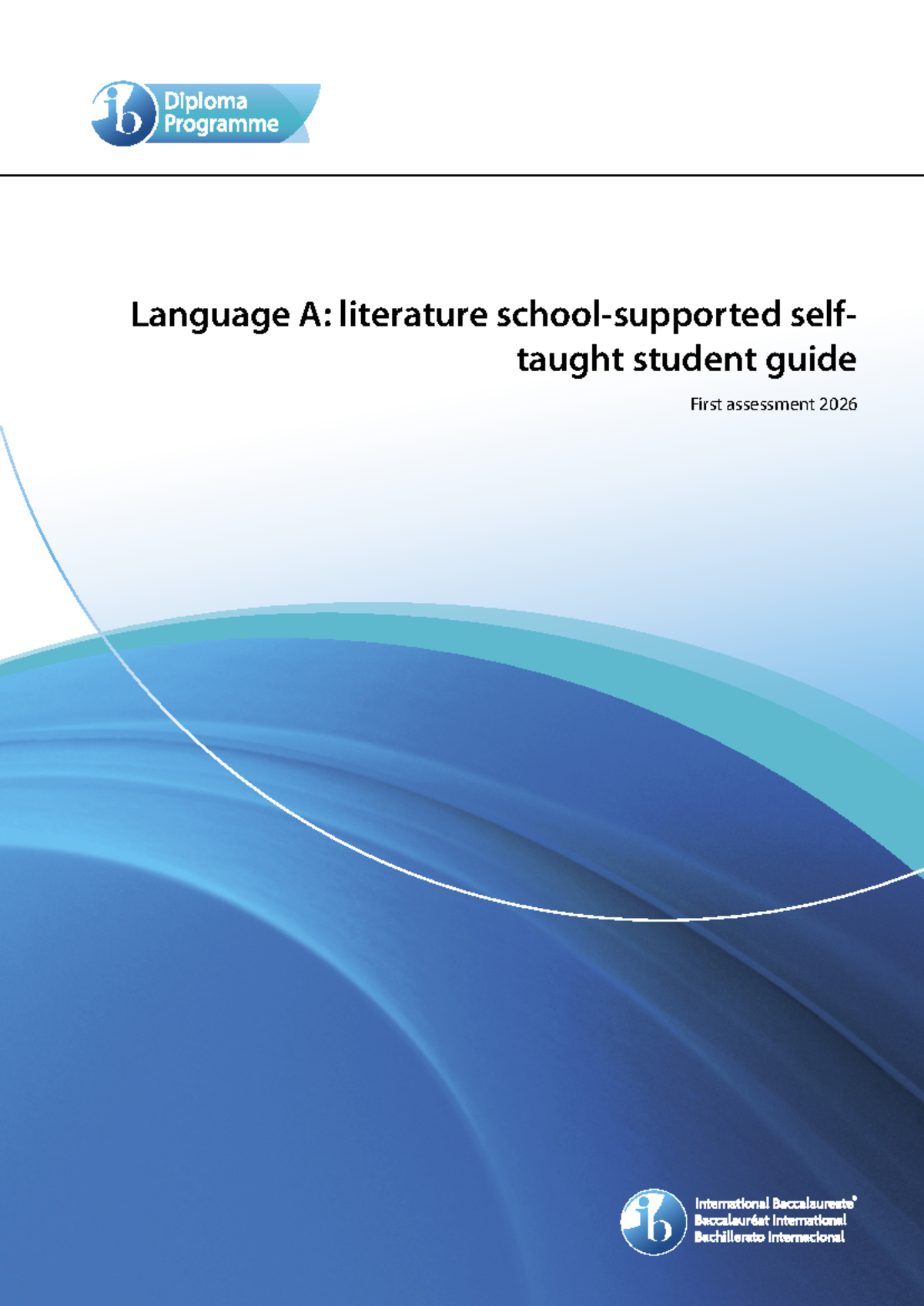 Language A: Literature Self-Taught Student Guide - First Assessment ...