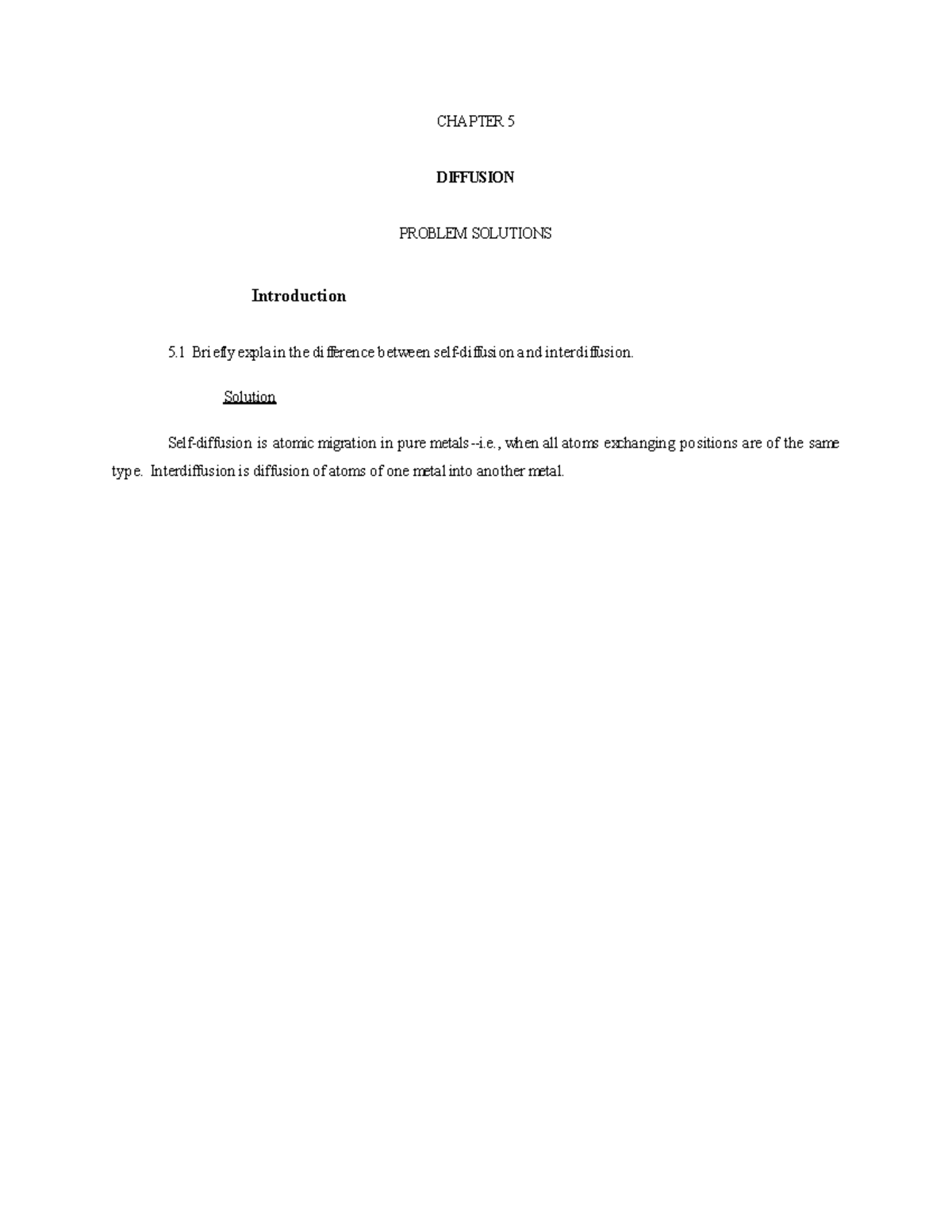 Ch05 - Diffusion Practice Questions Solutions and Explanations - Studocu