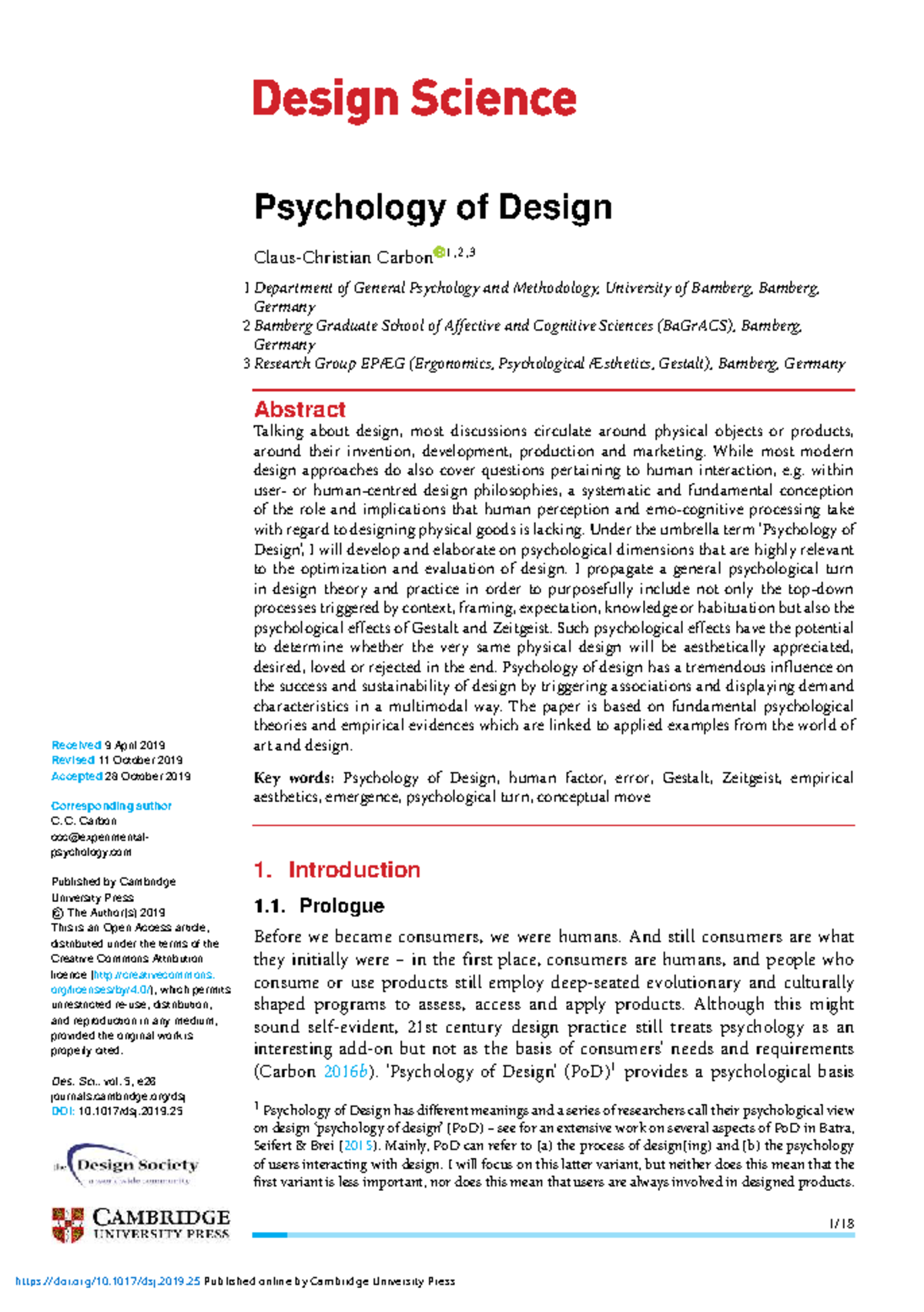 Psychology of Design: Insights and Implications (PoD) - Studeersnel