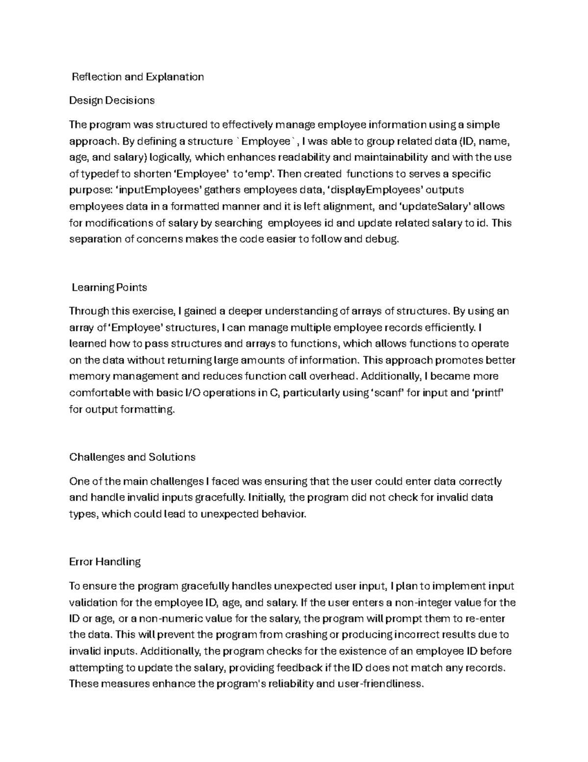 EEE272 homework 1 - Practice exercise - Reflection and Explanation ...