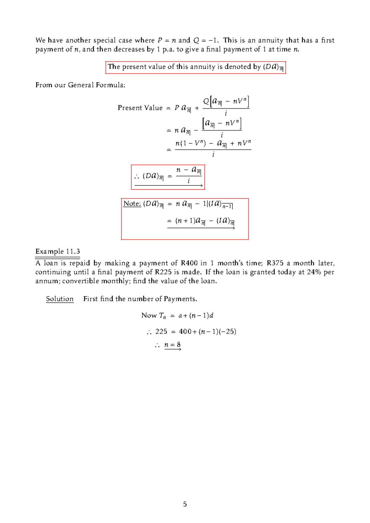 Section 11.1B - Actuary Notes on Annuities and Present Value - Studocu
