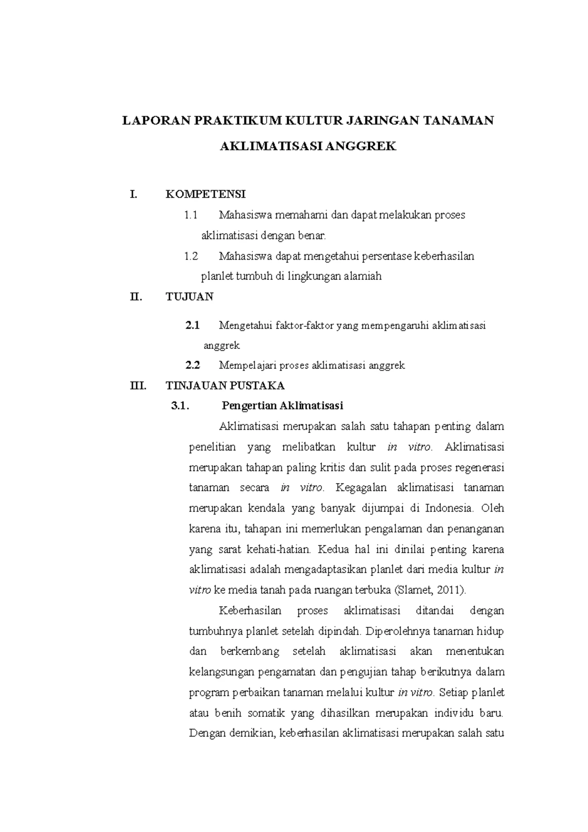 Kultur Kalus - LAPORAN PRAKTIKUM KULTUR JARINGAN TANAMAN TEKNIK KULTUR ...