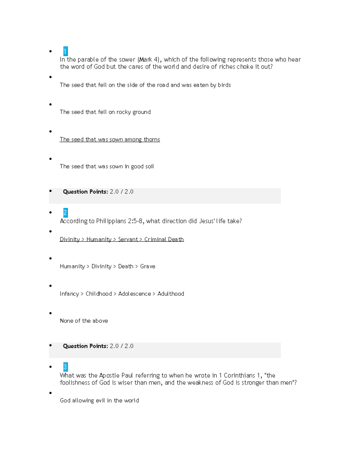 Cwv-101 Topic 4 Quiz Correct Answers, Grade Received 100 - In the ...