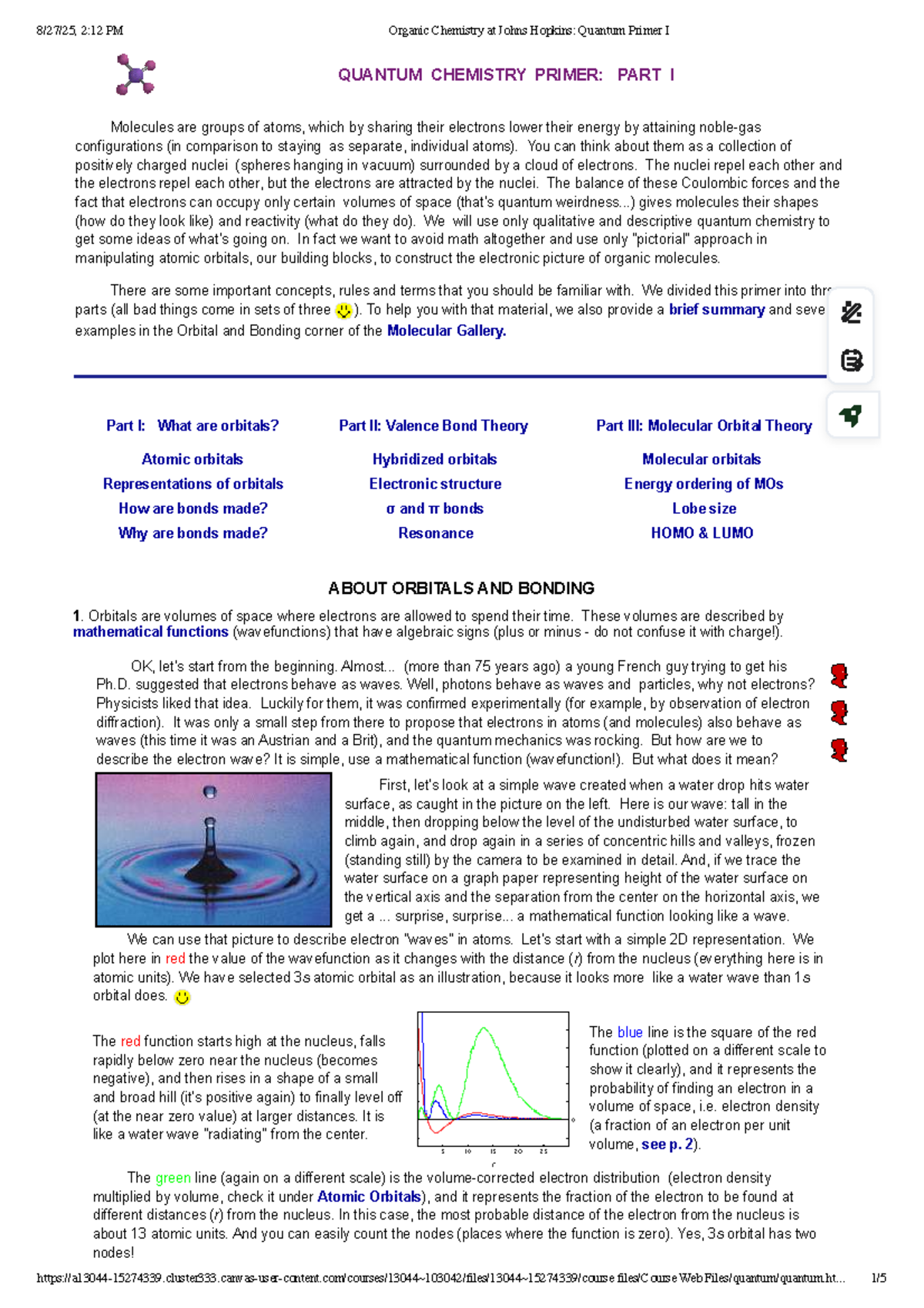 Quantum Chemistry Primer I: Understanding Atomic Orbitals in Organic ...