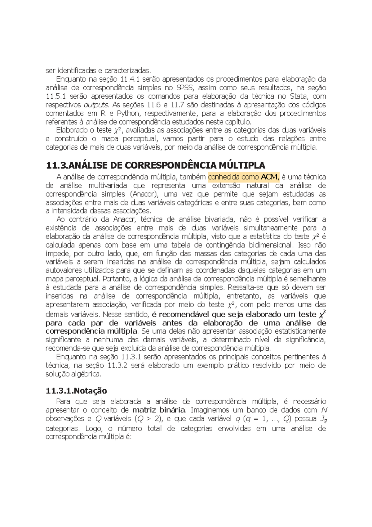 Análise de Correspondência Múltipla (ACM) - Manual de Dados - LPF 11.3 ...