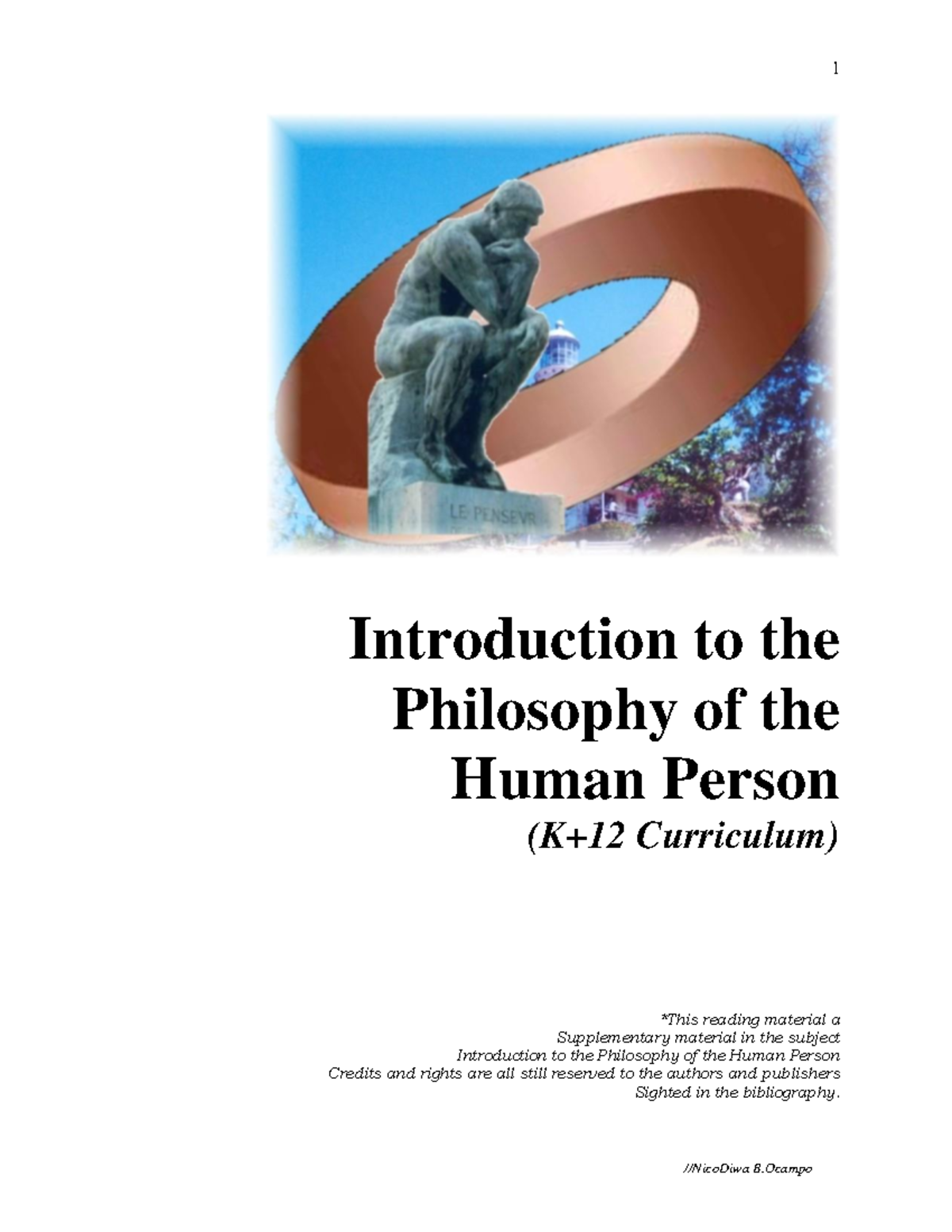 K12 Philosophy of the Human Person: A Comprehensive Guide - Studocu