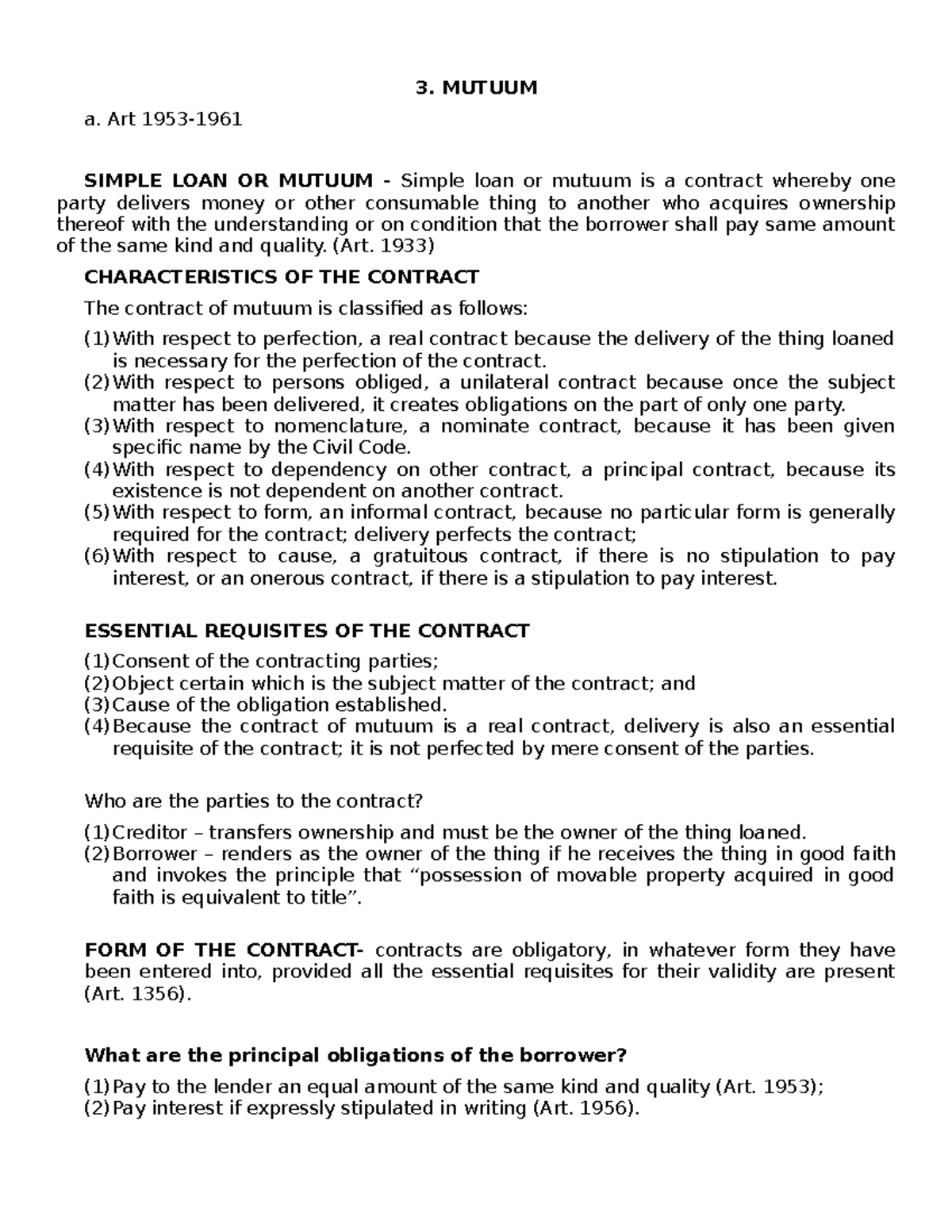 MUTUUM: Analyzing Simple Loans, Characteristics, and Case Law Insights ...