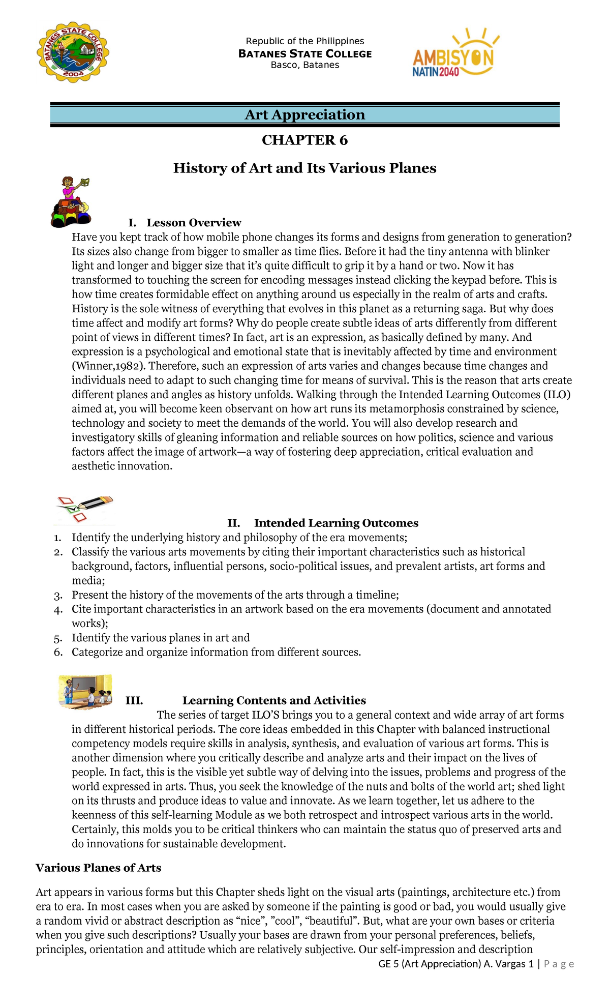 Chapter 6: Evolution of Art Through Historical Contexts and Planes ...