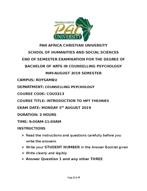 Mft model charts - Major Marriage and Family Therapy Models Developed ...