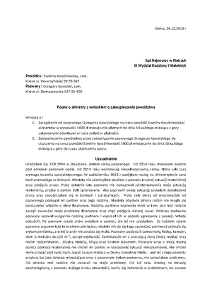 Przykładowy wzór odwołania od orzeczenia - PRZYKŁADOWY WZÓR ODWOŁANIA OD ORZECZENIA POWIATOWEGO ...