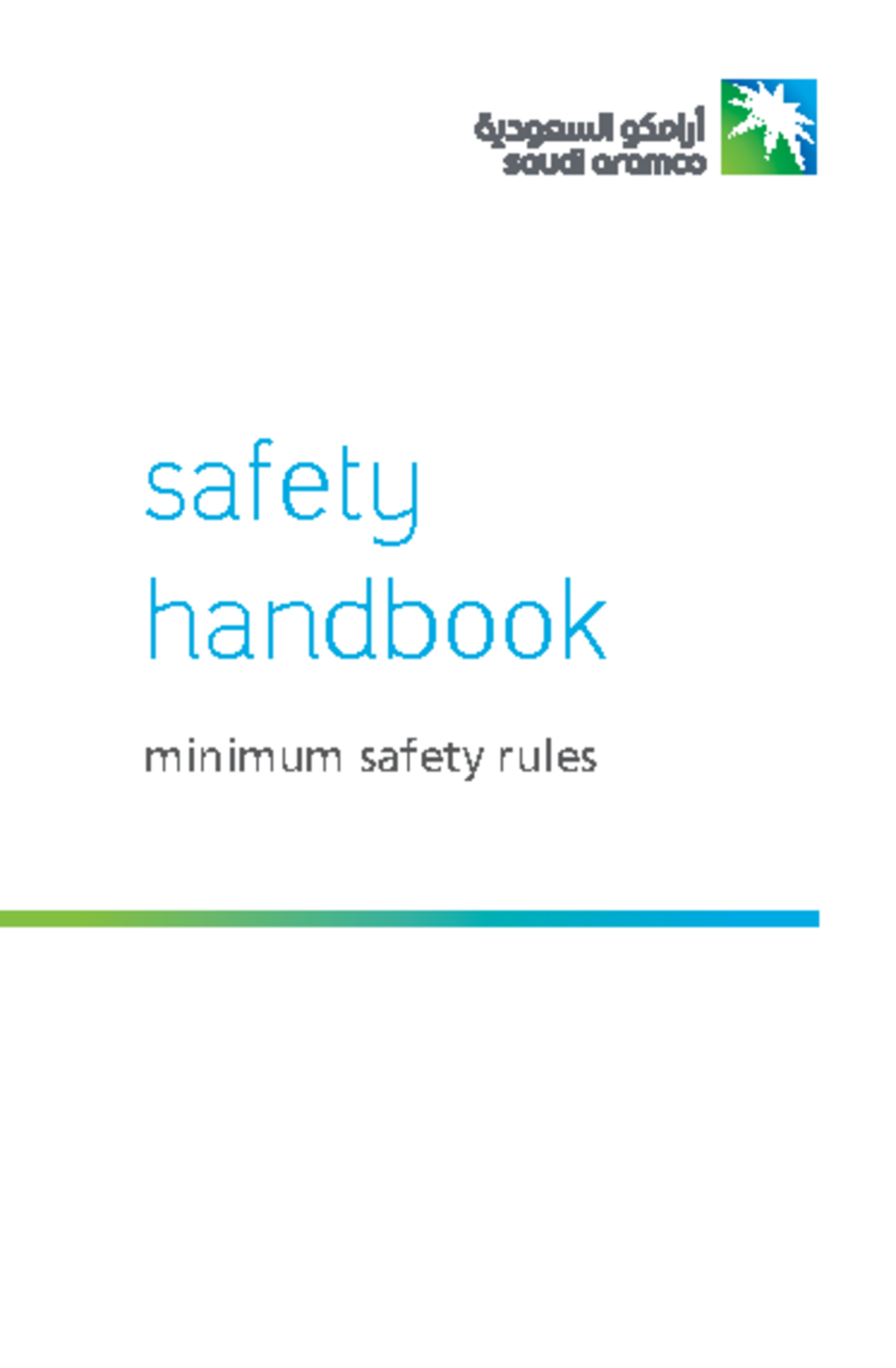 Saudi Aramco Safety Handbook: Essential Safety Rules & Procedures - Studocu