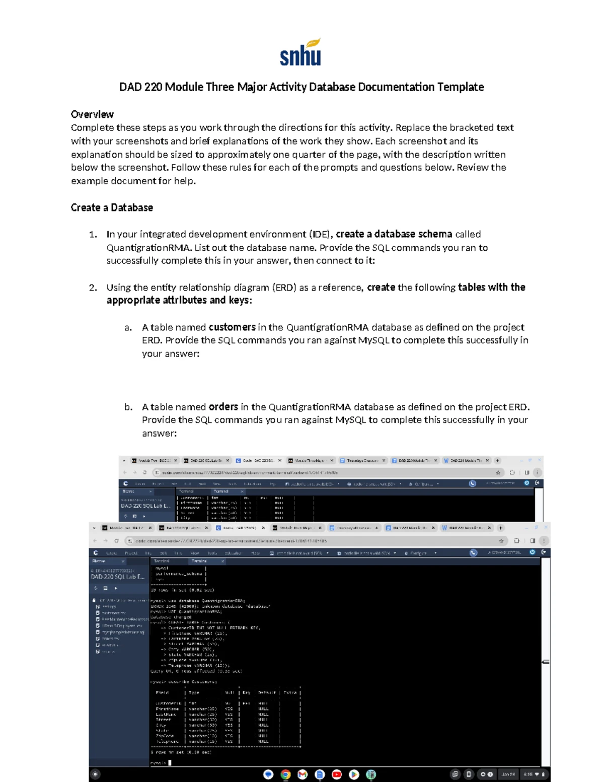 CYB 210 Module Four Network Configuration Scavenger Hunt Template - Studocu