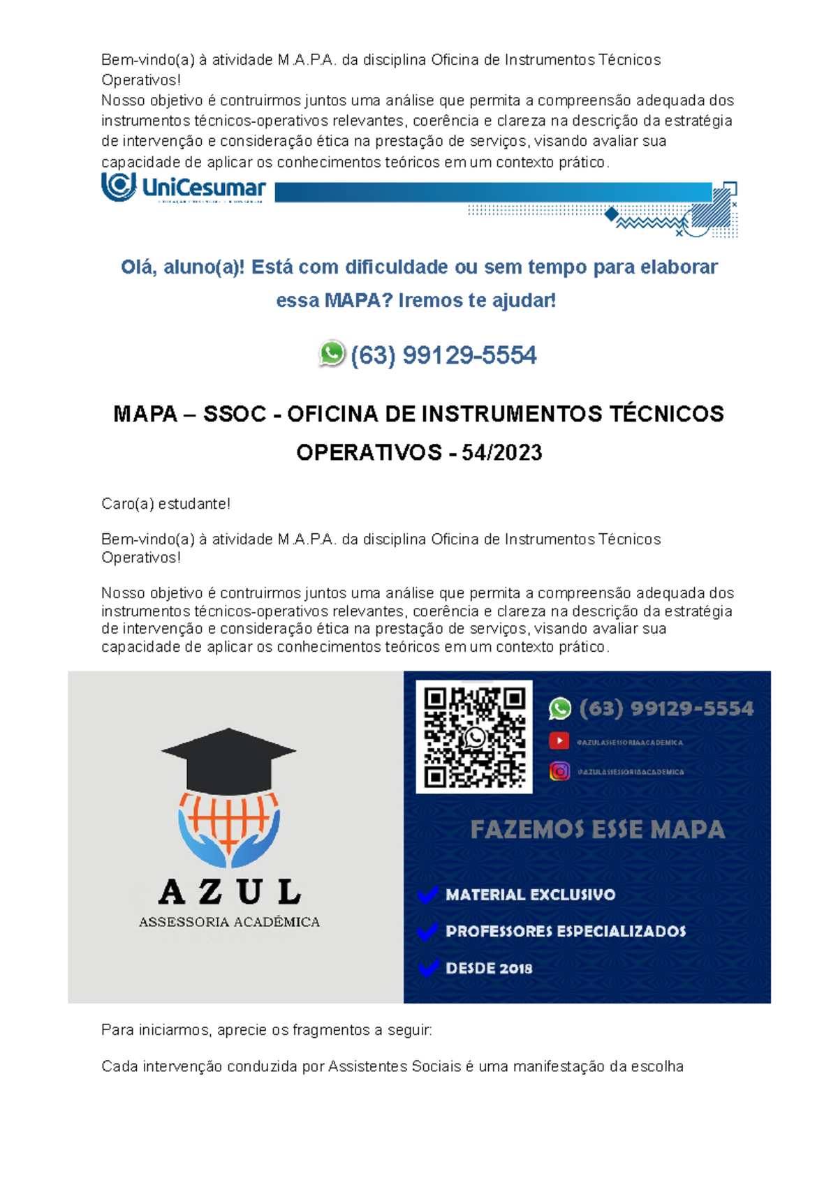 Oficina de Instrumentos Técnicos Operativos - Análise e Estratégias ...