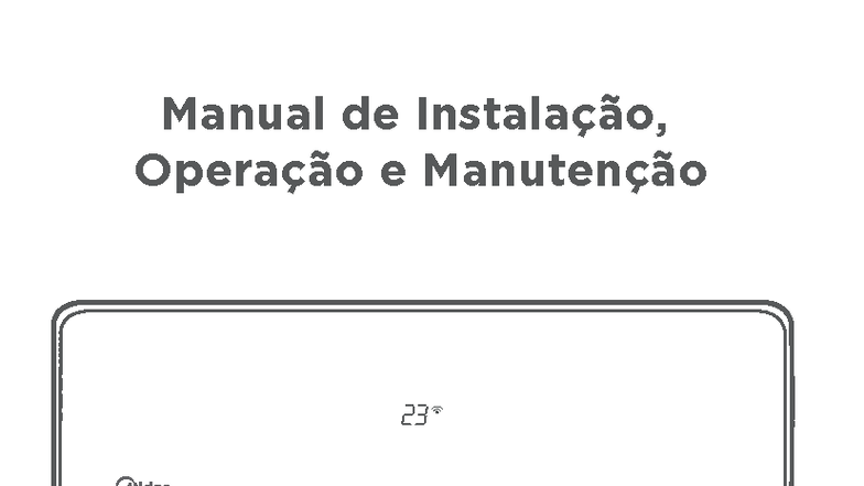 IOM MIDEA VERTU PLUS: Instalação e Manutenção do Split Hi Wall - Studocu