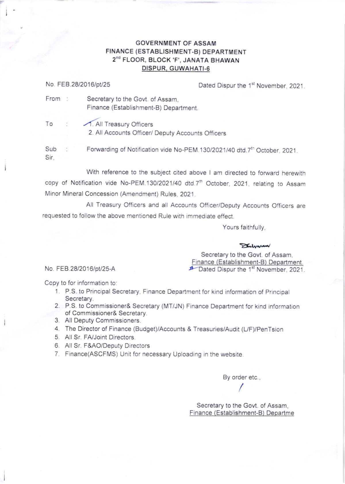 Assam Minor Mineral Concession Rules 2021 - Royalty Notification - Studocu