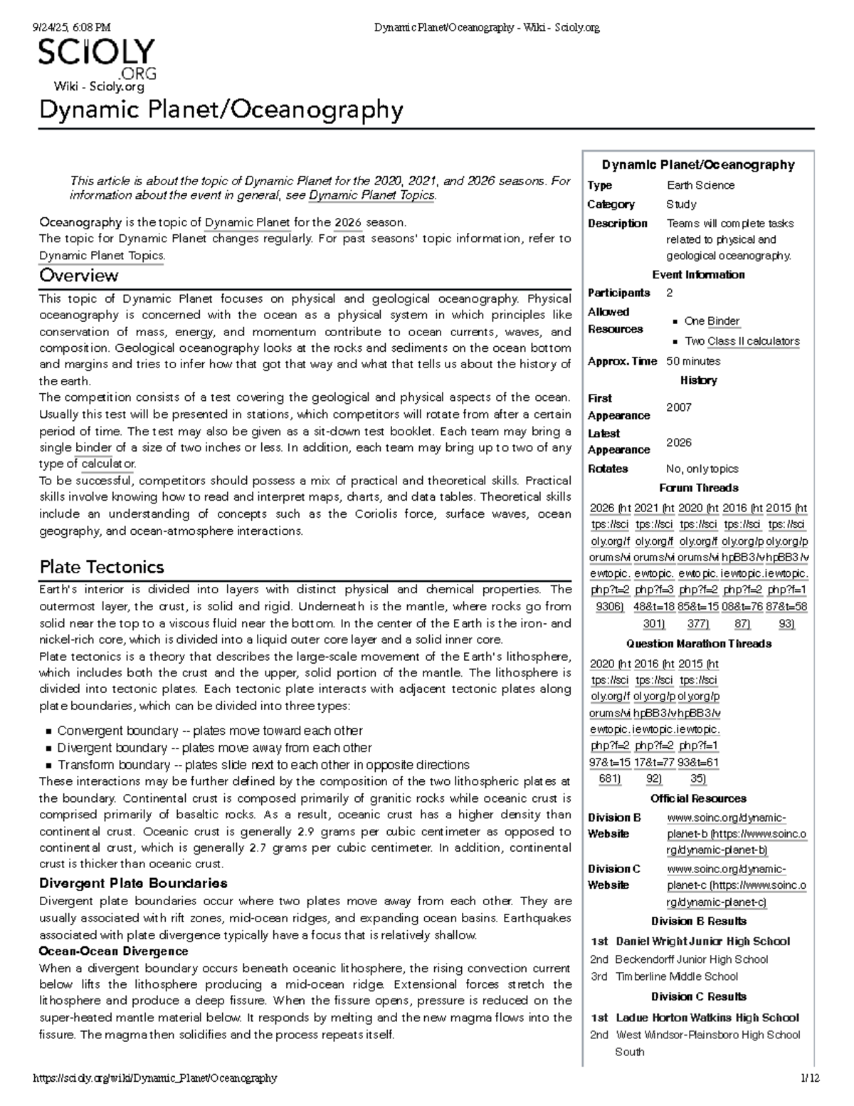 Dynamic Planet: Oceanography Study Guide (2026) - Studocu